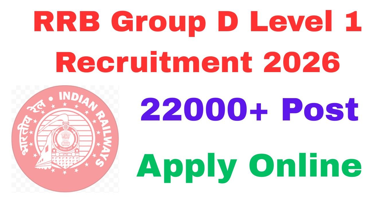 RRB Group D Level 1 Recruitment 2026 (22000+) Post Apply Online ...